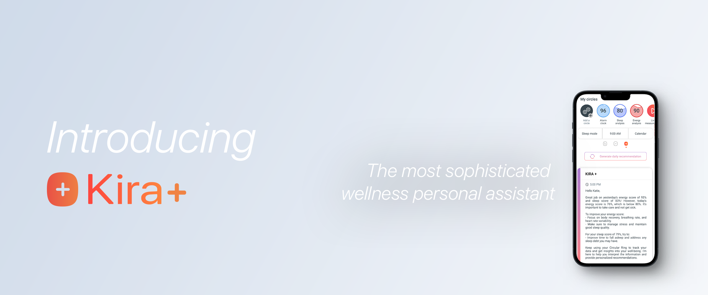 Introducing Kira+: The Most Sophisticated Personalized Wellness AI Powered by Circular